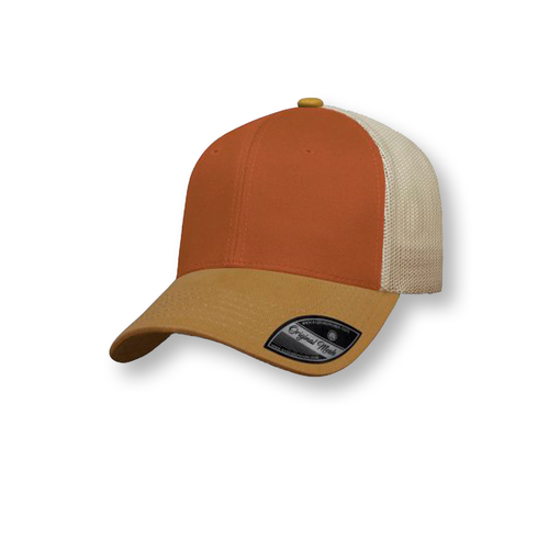 GORRA POLVORA NARANJA LADRILLO / AMARILLO TRIGO / ARENA | NEXO UNION