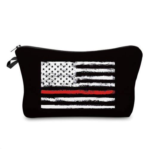 Thin Red Line Zipper Pouch | WSP Memorial Foundation