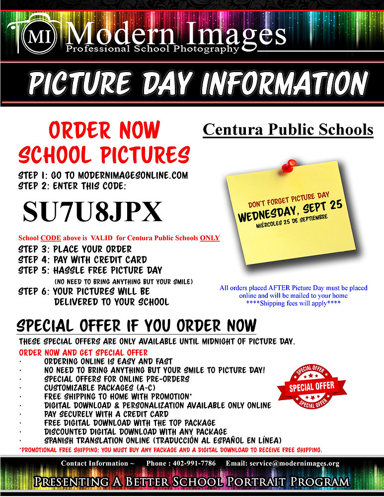 Picture Day Information