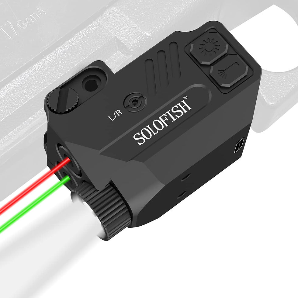 SOLOFISH - Pistol Laser Light Combo Red Green Laser Beams for Guns ...