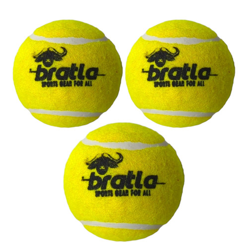 BRATLA - Pro Tennis Balls for Cricket - Lightweight Cricket Ball Tennis ...