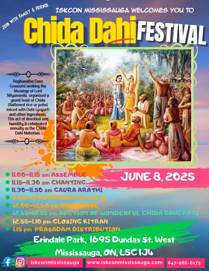 Chida Dahi Festival 2025 | ISKCON Mississauga