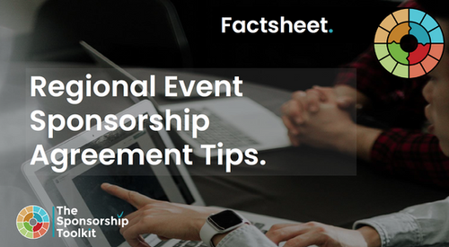 A Regional Event Sponsorship Agreement Factsheet | Sponsorship Toolkit