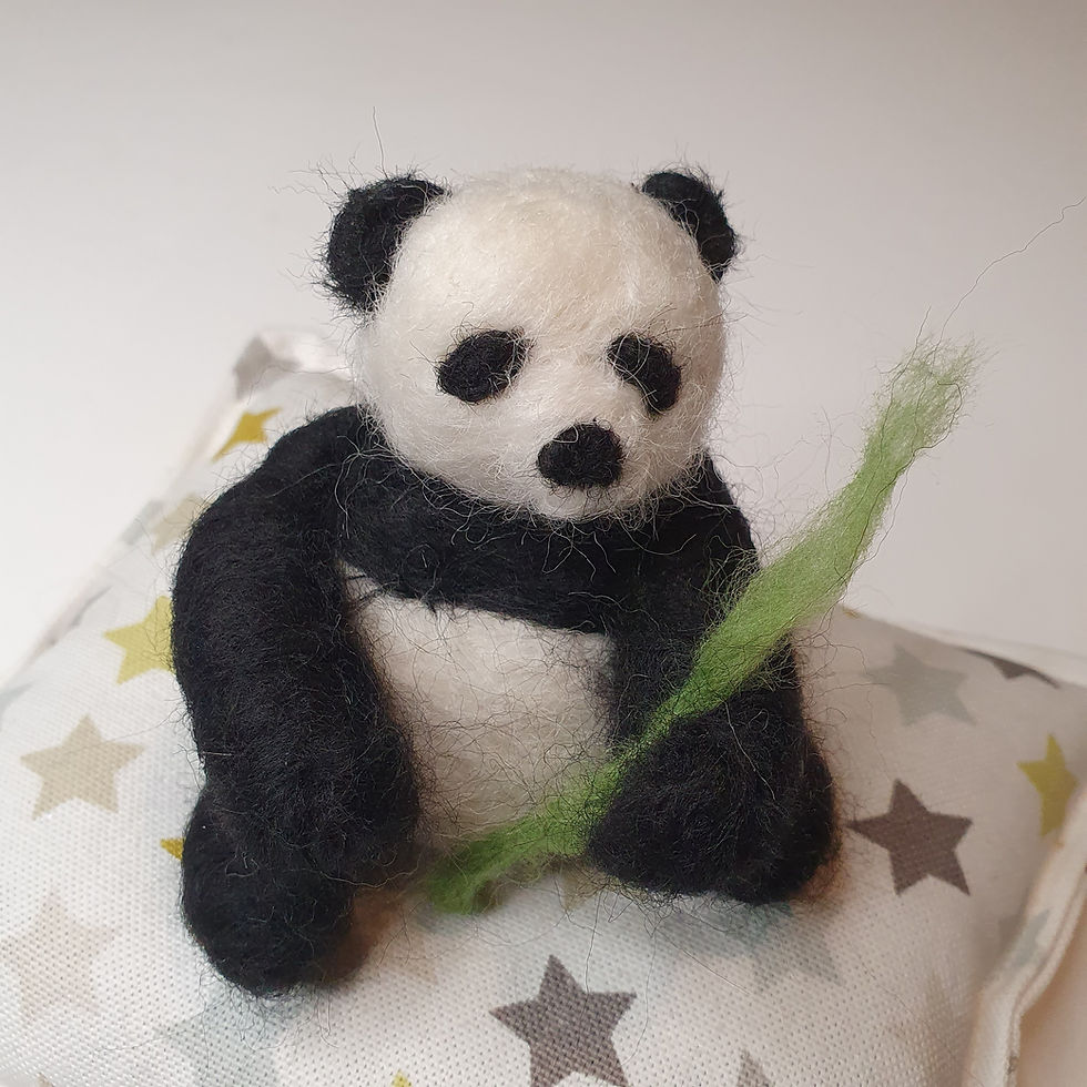 Panda Needle Felting Kit | Crafty You Crafty Me