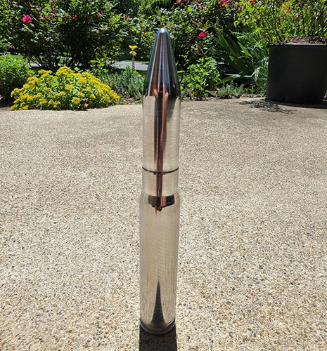 20mm Dummy Round Chrome Necklace/Paperweight W/Solid Steel Projectile ...