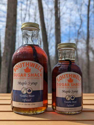 Vanilla Bean Infused Maple Syrup | SouthwellSugarShack