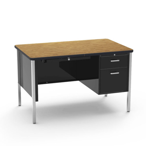 30x48 Classic Single Pedestal Teacher Desk | TRADE WEST