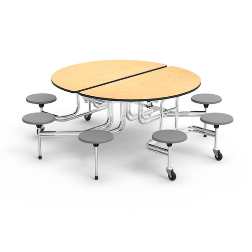 Virco Mobile Cafeteria Tables - Folding - Oval | TRADE WEST