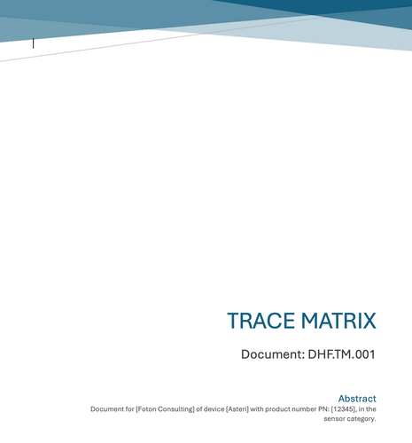 Trace Matrix Foton Consulting
