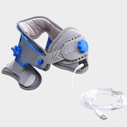 Heated Neck Traction Device Adjustable Cervical Collar