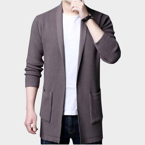 Men's Open Front Classic Cardigan
