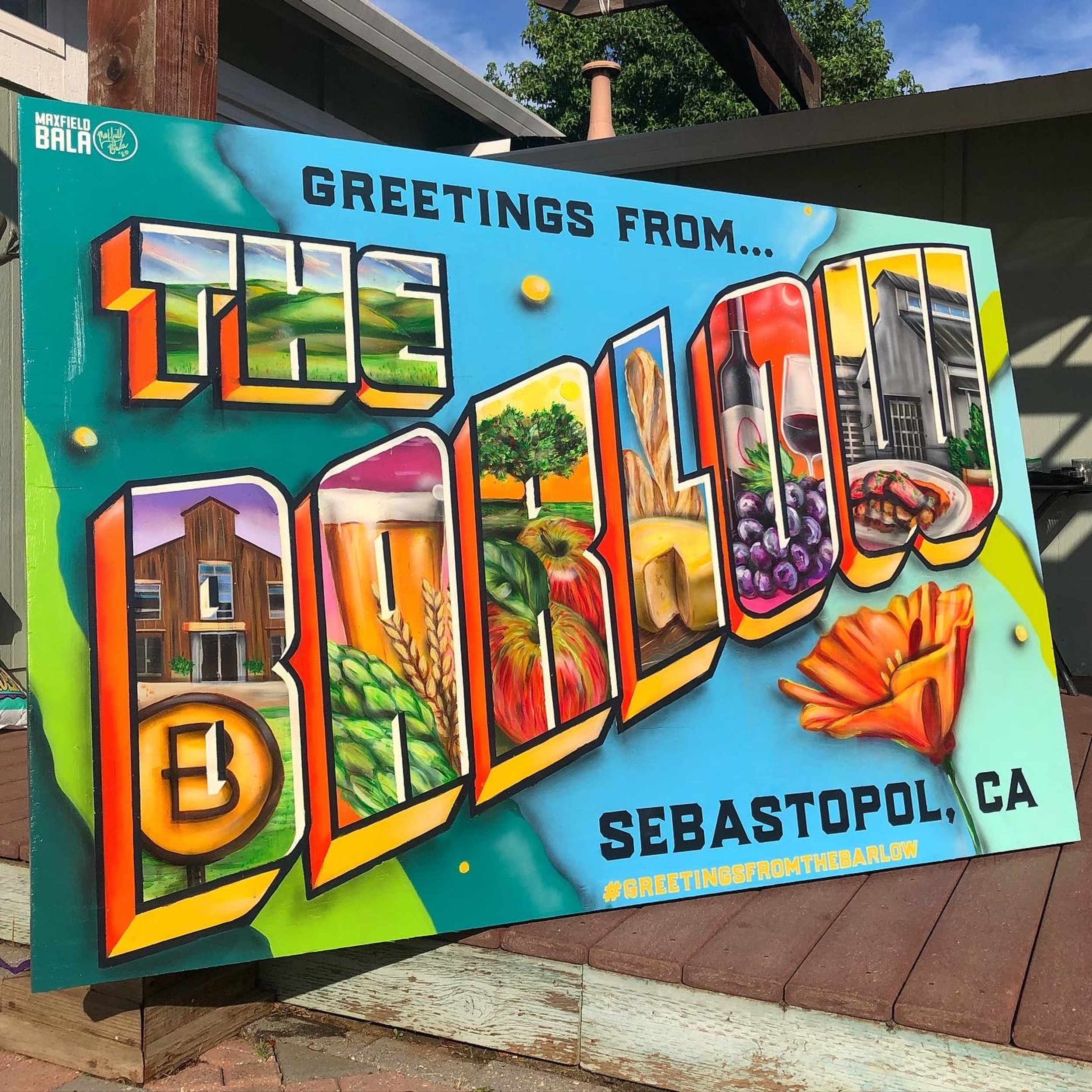 The Barlow Mural | Sebastopol, Ca | Bala Creative Murals