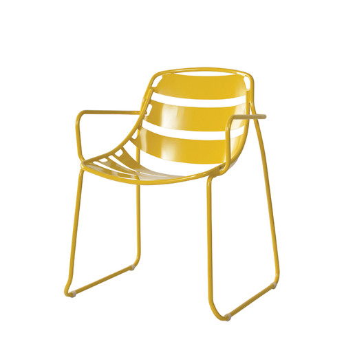 Ellipse arm chair with sled frame | KIAN