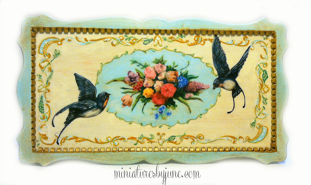 hand-painted table