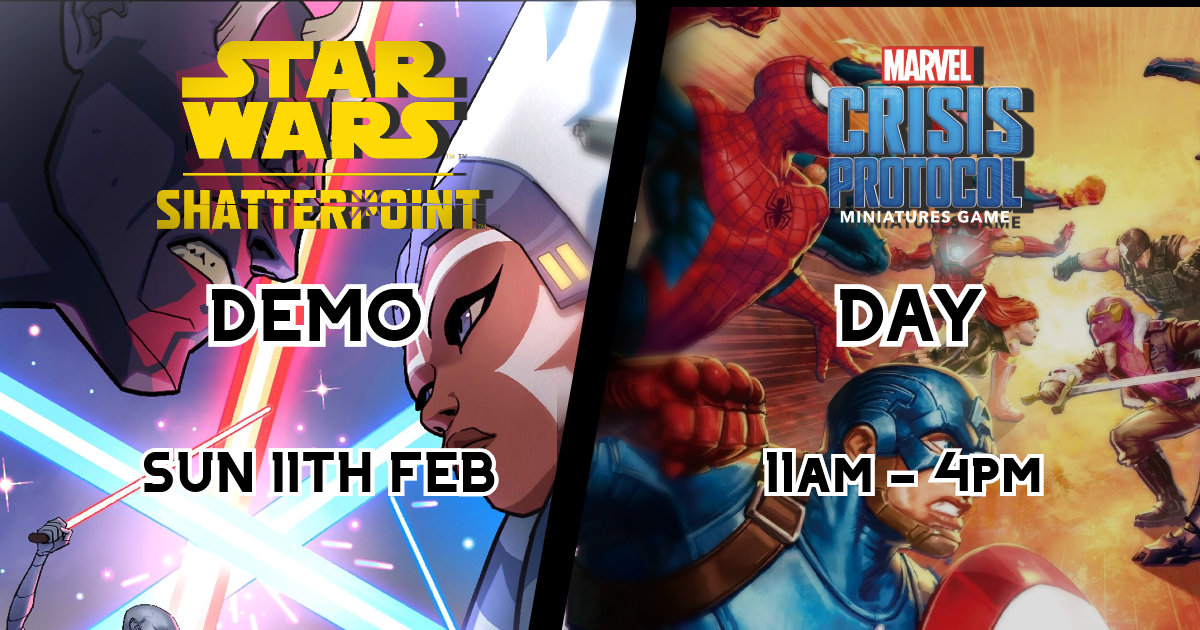 Star Wars Shatterpoint & Marvel Crisis Protocol DEMO DAY | Tabletop ...