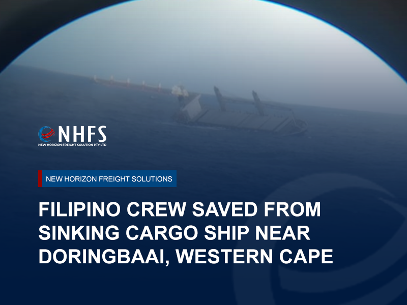 Filipino Cargo Vessel Crew Rescued off Cape West Coast
