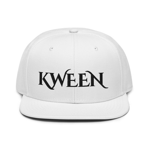 The Royalty Series : KWEEN Regal Snapback : Black Lettering | K-VICTORIA