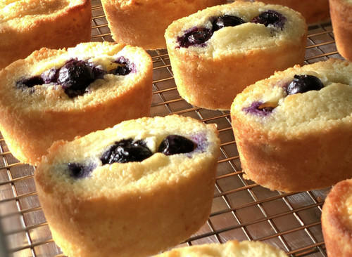 Gluten Free Blueberry-Lemon Friands | Guncles Gluten Free