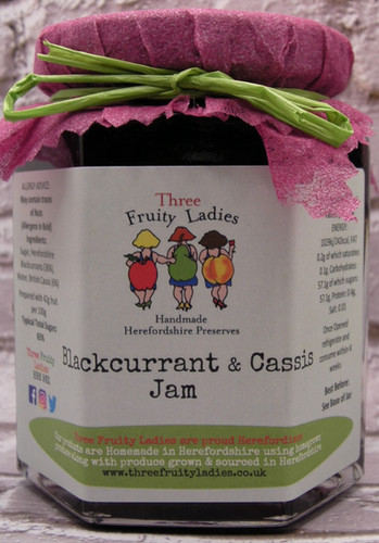 Buy Blackcurrant & British CASSIS Jam from Three Fruity Ladies