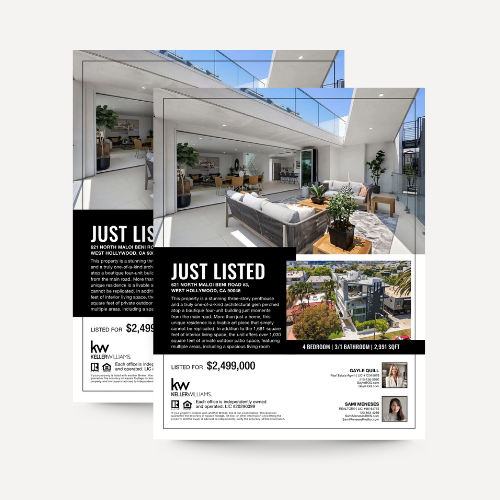 Just Listed Duo Flyer - F.JL.DUO.02 | Procasa.Tech