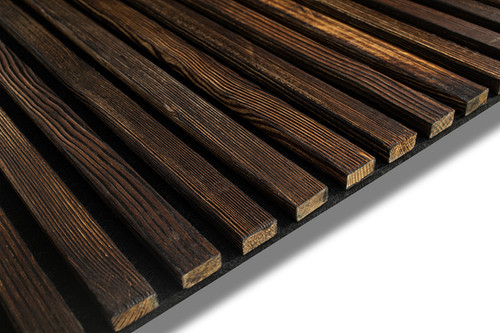 Dark Chocolate Burned Wood Panel | Kuuks