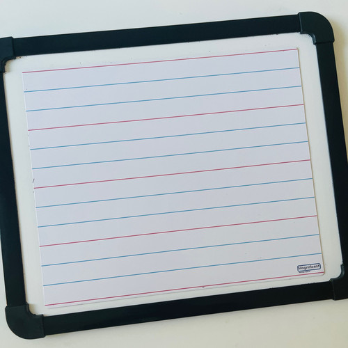 Student whiteboard handwriting lines - Red, Blue, Blue - Landscape ...
