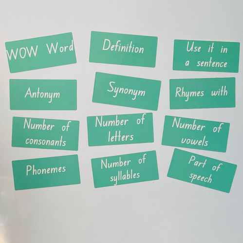 WOW word set | Magnificent Learning