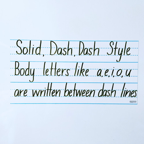 Handwriting lines - Solid, Dash, Dash (teacher) | Magnificent Learning