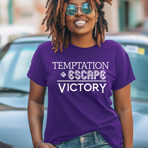 Temptation Plus Escape Equals Victory Shirt | Lynise Ellen Designs
