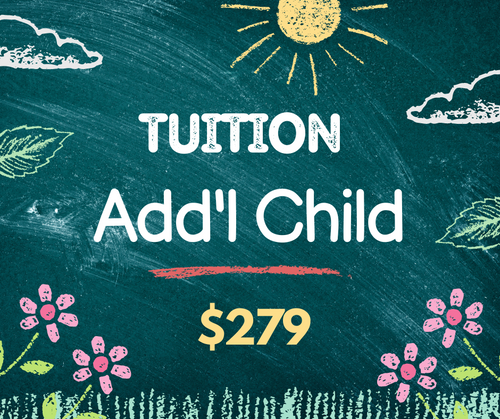 Tuition $279 - Add'l Child | CMS Website