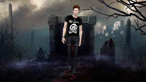 Gothic & Dark CAS Background/CatySix | sims4