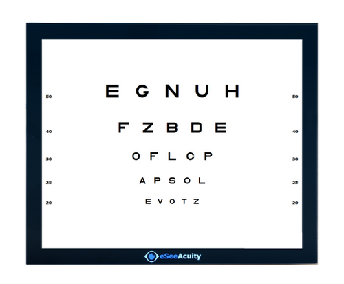 All-in-one eSee Digital Acuity Chart - Lite | eseeacuity