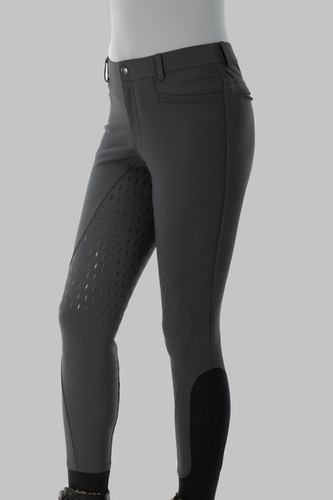 Low-Rise Sportive Breeches in Anthracite | Aviar Collection