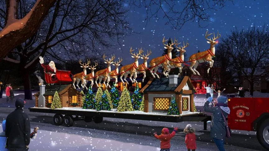 Doty Island Sponsors Santa's New Float