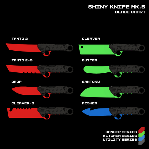 Shiny Knife Blades | Starside Armory