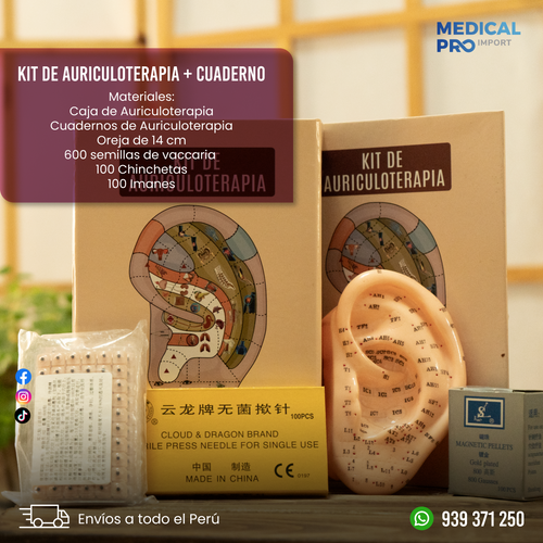 KIT DE AURICULOTERAPIA | Agujasacupunturaperu