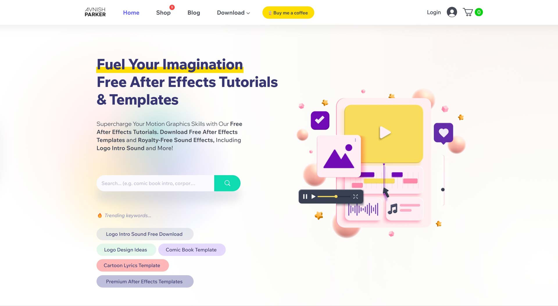 Avnish Parker - After Effects Templates - Logo Intro Music - Free Download