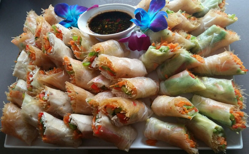 Assorted Thai rice Paper rolls | kaitriscatering