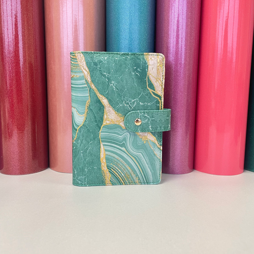 Green Golden Marble A6 Budget Binder/Planner | Landlvinyls