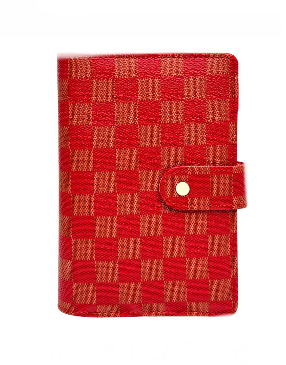 Red Chessboard A6 Budget Binder/Planner | Landlvinyls