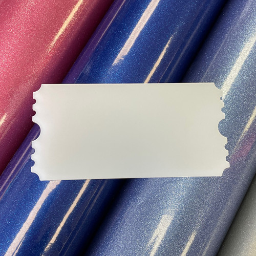 White Frosted Acrylic Ticket | Landlvinyls