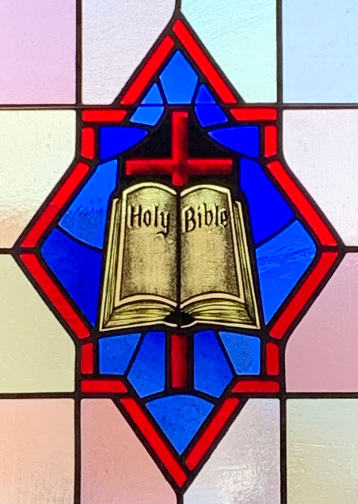 Red Cross and Open Bible, F,5