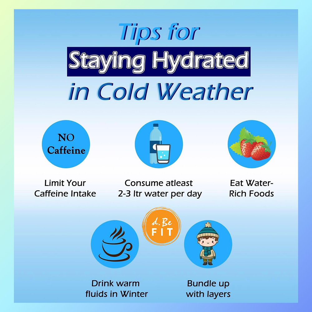 TIPS FOR STAYING HYDRATED IN COLD WEATHER TIPS FOR STAYING HYDRATED IN COLD WEATHER