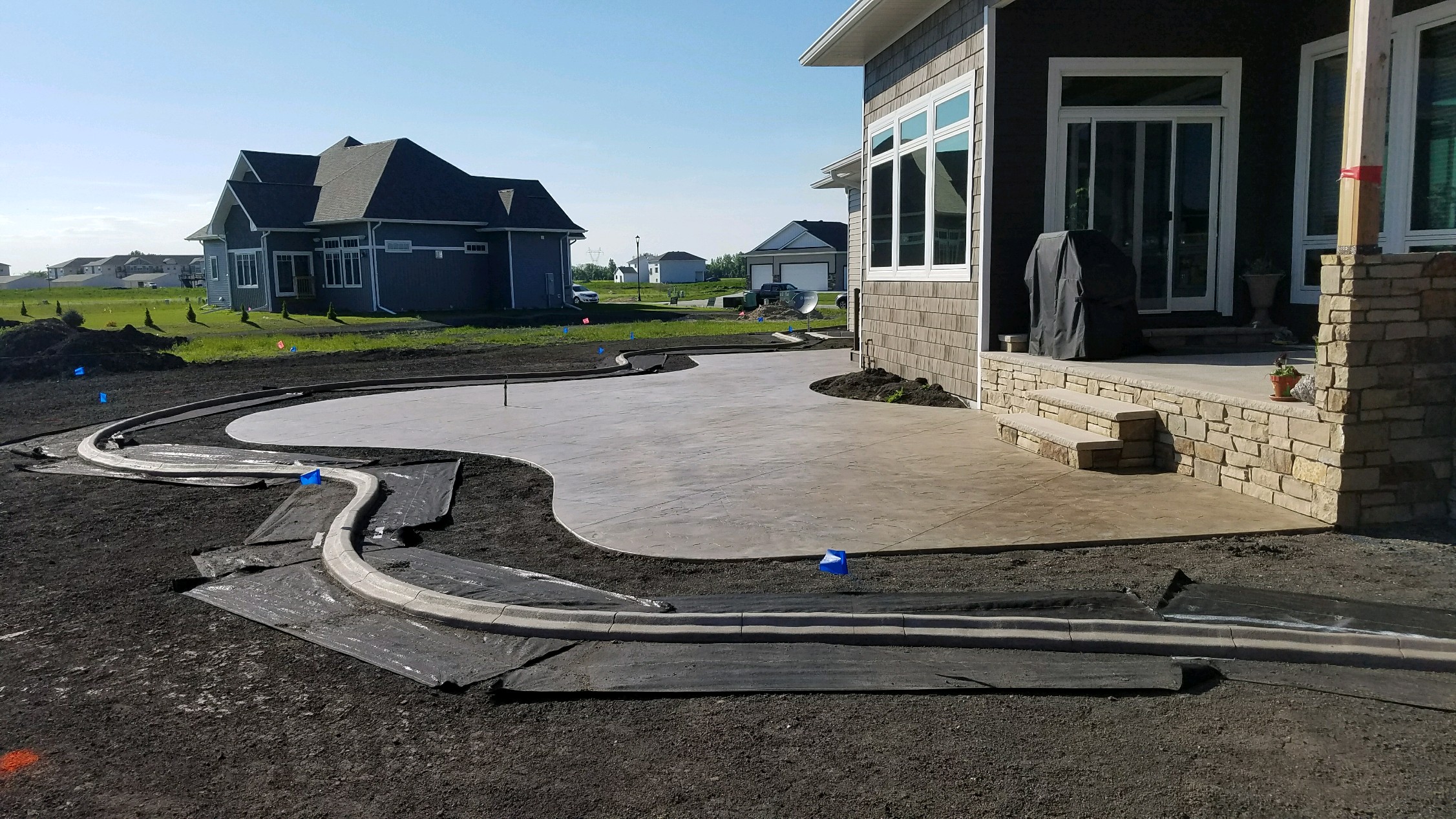 Concrete cement Landscape cement curbing edging | Curbing landscape