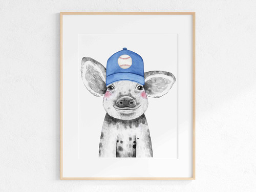 baseball - animal print - pig | My Site