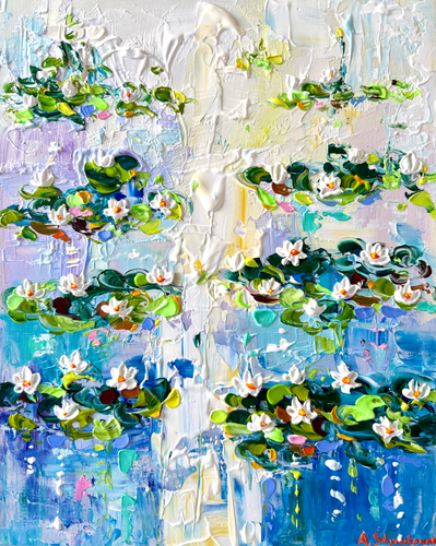 Snow-white lilies | tikkgallery
