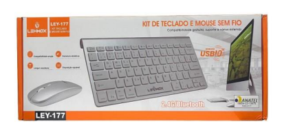 TECLADO E MOUSE S/FIO BLUETOOTH2.4G LEHMOX LEY-177 | Atacado Tec Way