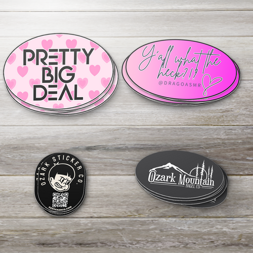 Custom Oval Stickers | OzarkStickerCompany