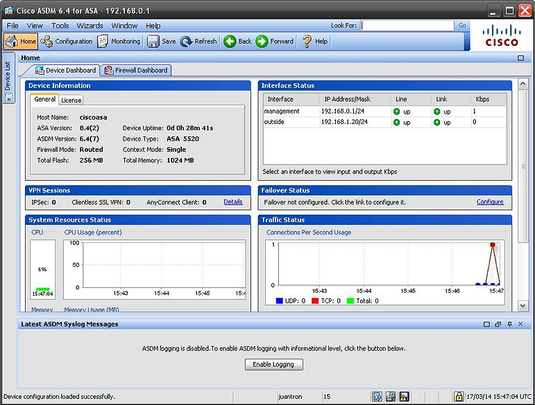 Clientless SSL VPN using ASDM