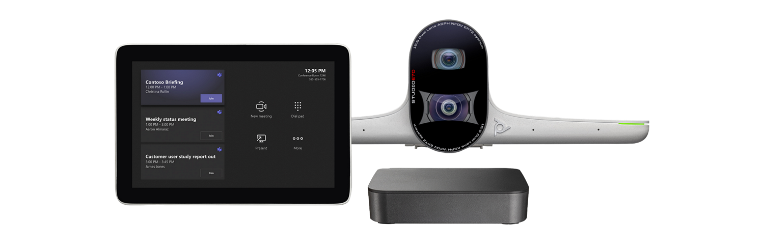 Poly meeting room kits for Large Rooms- Poly Studio E70